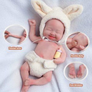Toys | Reborn Baby Dolls Full Body Silicone 8 Inch Boy Anatomically ...